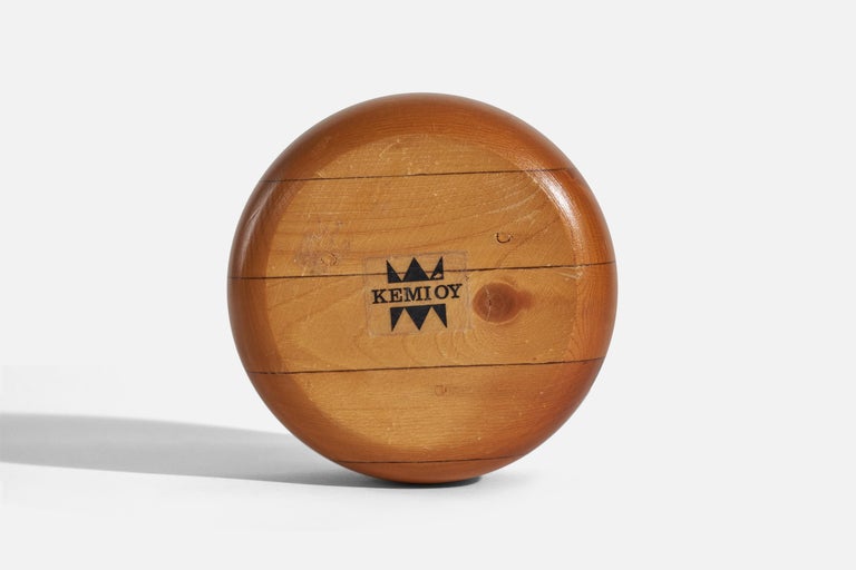 Kemi OY, Bowl, Solid Pine, Finland, c. 1950s For Sale at 1stDibs