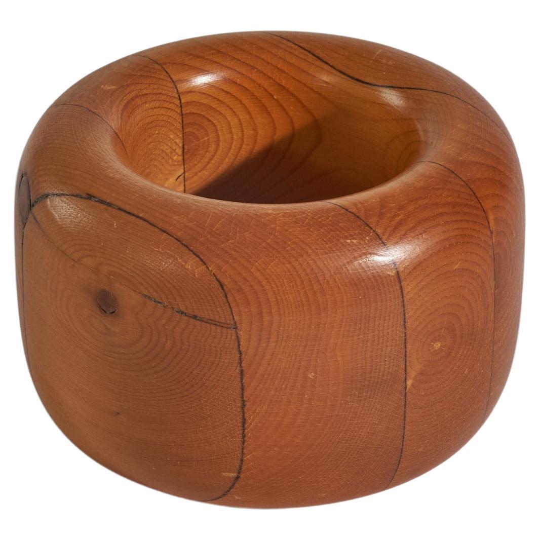 Kemi OY, Bowl, Solid Pine, Finland, c. 1950s For Sale at 1stDibs