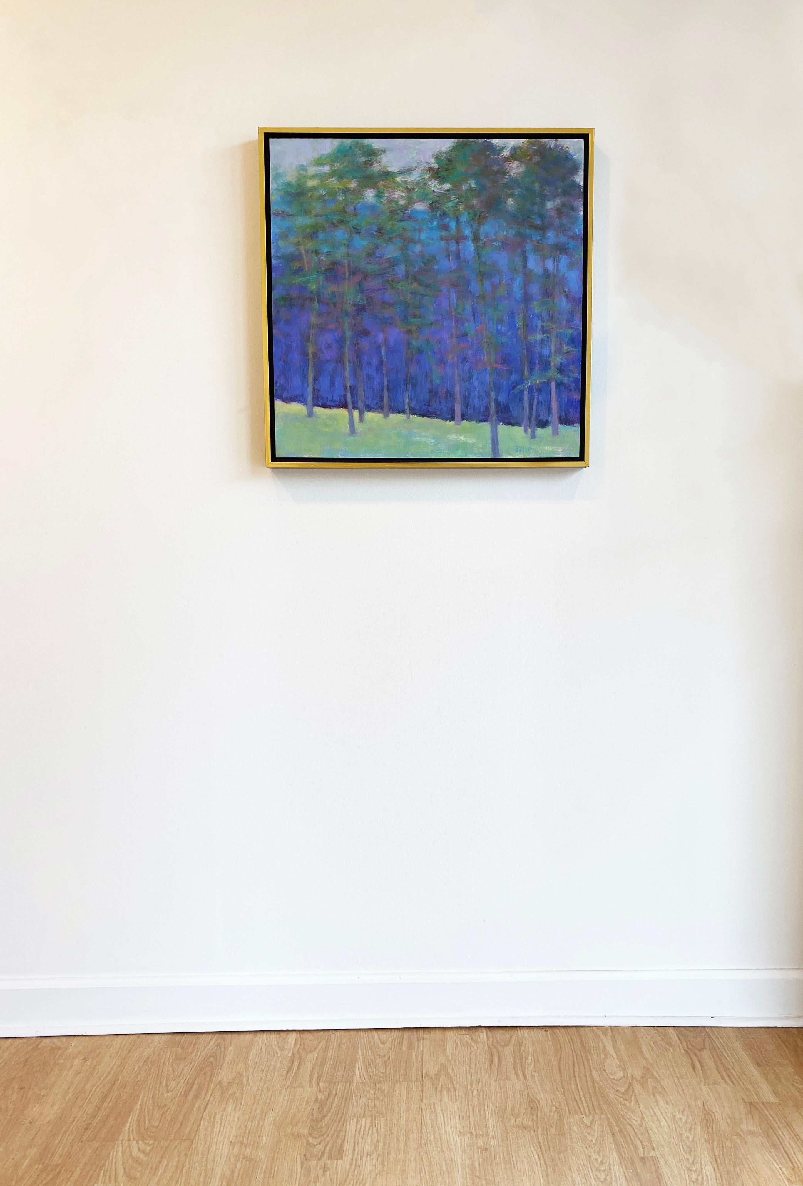 Ken Elliott - Expressionistic landscape oil painting 'Ultramarine Blue ...