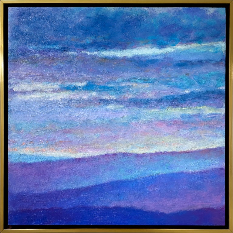Ken Elliott - "Reluctant Sunset II," Abstract Landscape Painting For ...