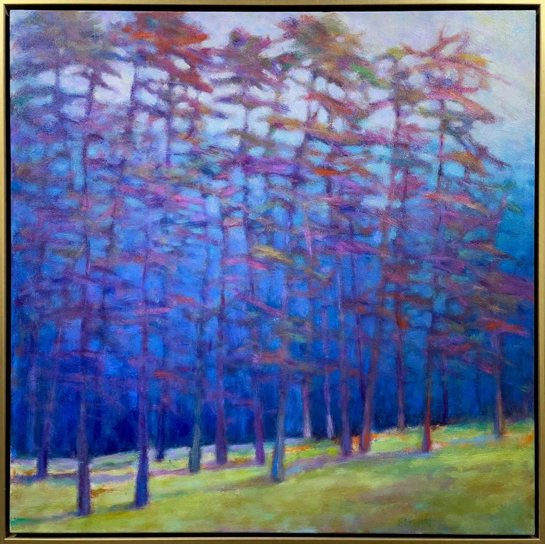Ken Elliott - "Warm Contrasts and Cool Blues," Abstract Landscape ...