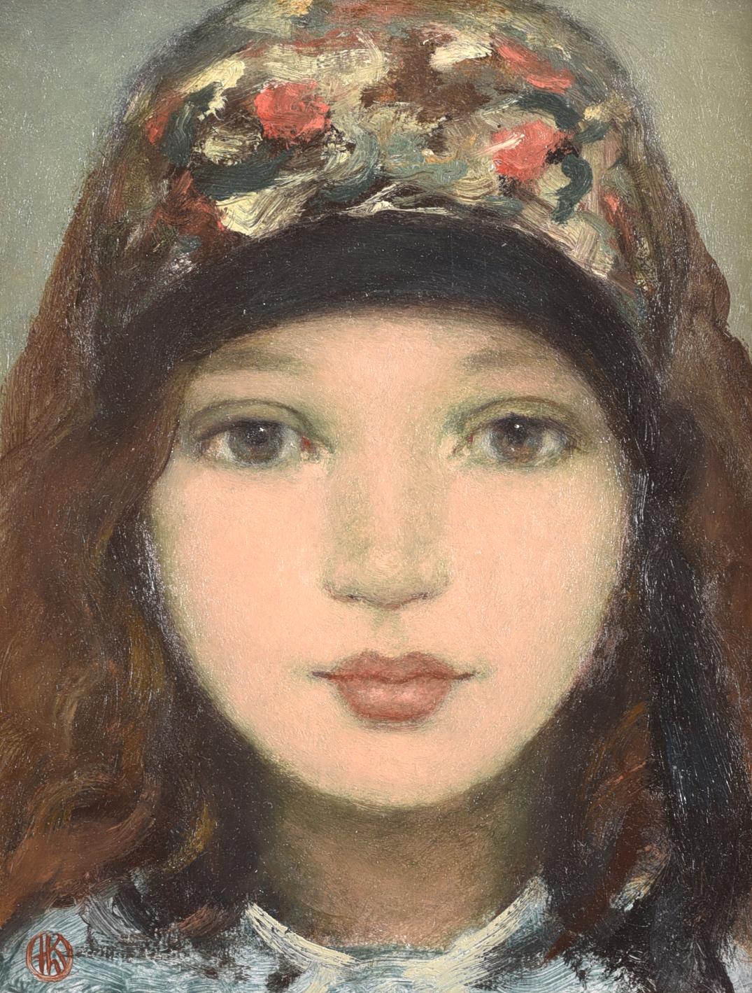 Ken Hamilton - Oil on Board 'Irish Eyes' by Ken Hamilton For Sale at ...