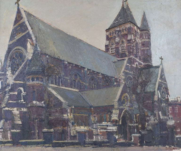 Ken Howard - St Stephen's Church, Hampstead oil painting by Ken Howard ...