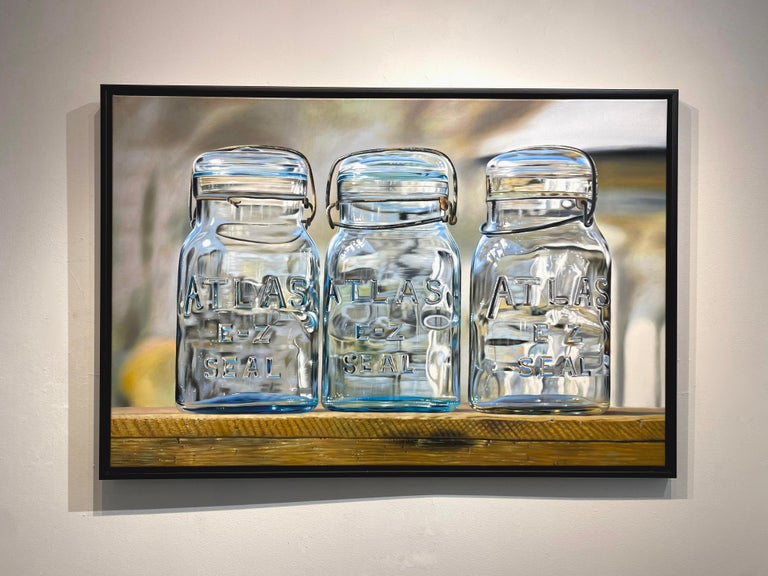 Ken Orton - Ken Orton "Three Sisters", Mason Jar Still Life ...