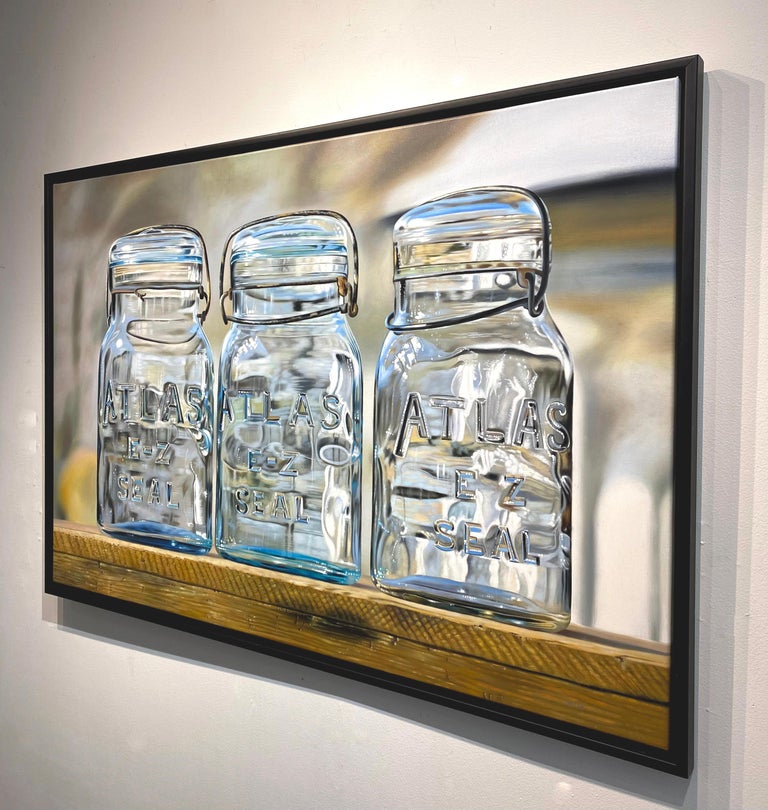 Ken Orton - Ken Orton "Three Sisters", Mason Jar Still Life ...