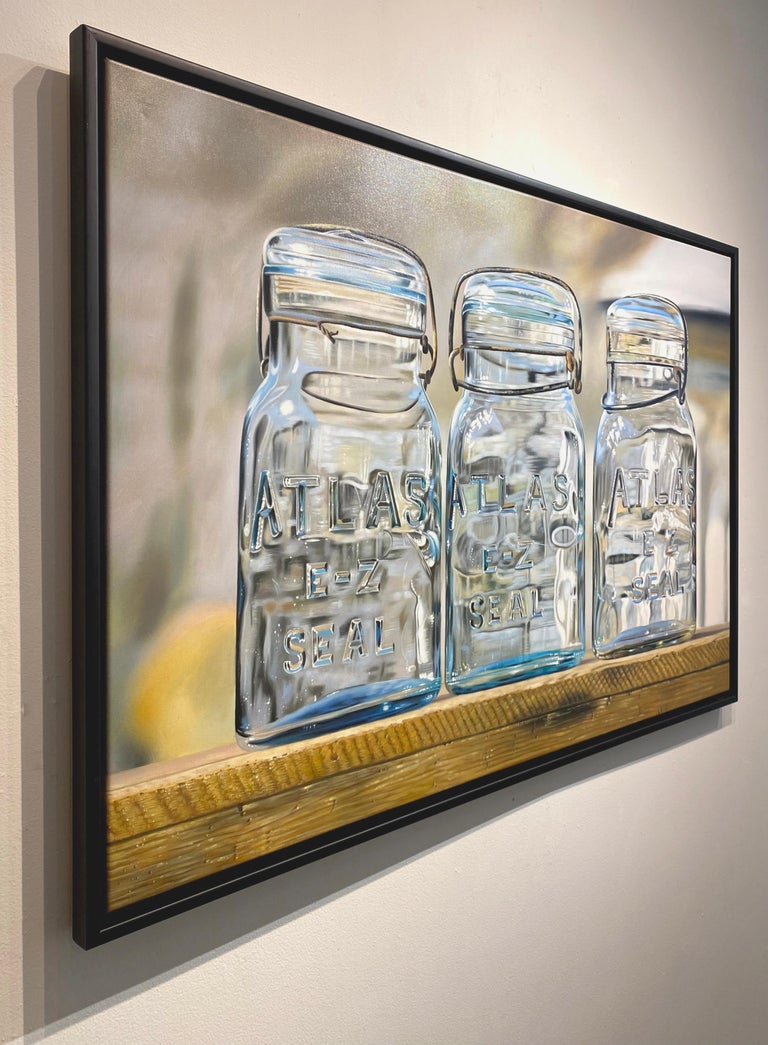Ken Orton - Ken Orton "Three Sisters", Mason Jar Still Life ...