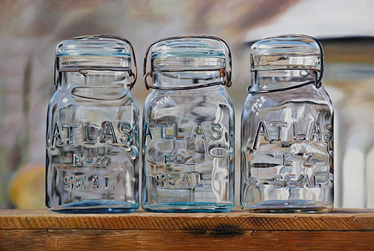 Ken Orton - Ken Orton "Three Sisters", Mason Jar Still Life ...