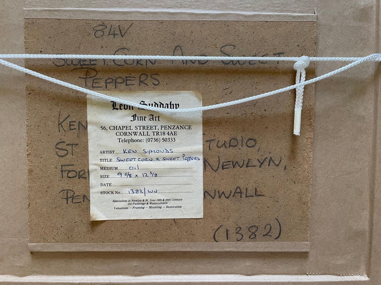 Ken Symonds - Ken Symonds - Still life of Sweetcorn and Sweet Peppers ...