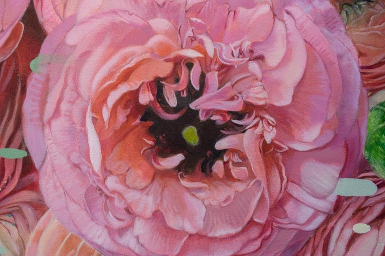 Keng Wai Lee - Erde- Acrylic Painting, floral, colourful, tropical ...