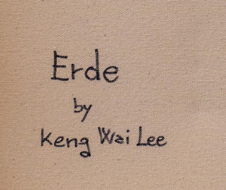 Keng Wai Lee - Erde- Acrylic Painting, floral, colourful, tropical ...