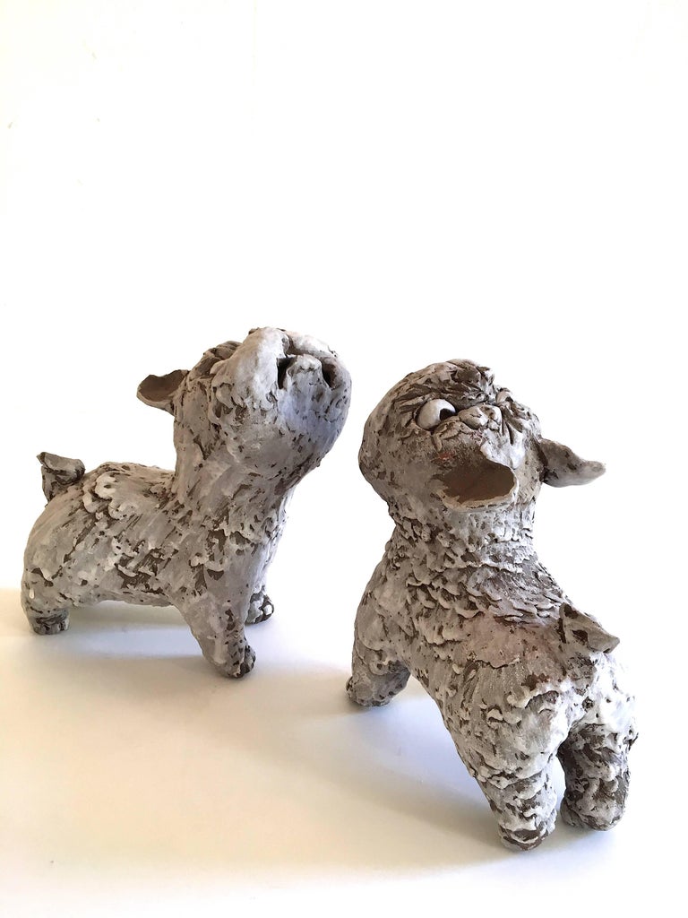 Kenjiro Kitade - Ceramic Dogs: 'Guardian Dogs #2' at 1stDibs