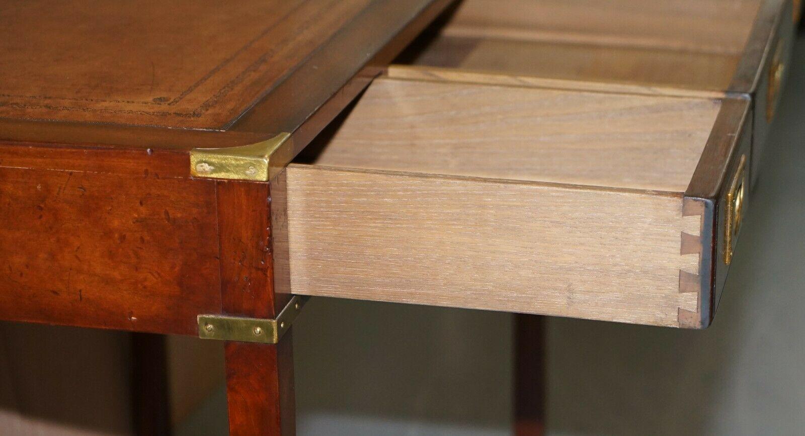 Kennedy Furniture Harrods Mahogany Leather Military Campaign Writing ...