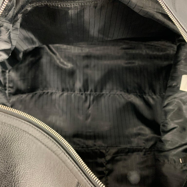 KENNETH COLE Black Leather Duffle Bag For Sale at 1stDibs