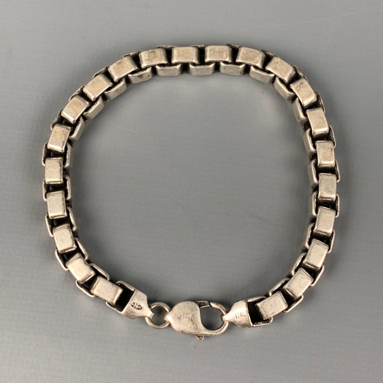 KENNETH COLE Silver Link Sterling Silver Bracelet at 1stDibs