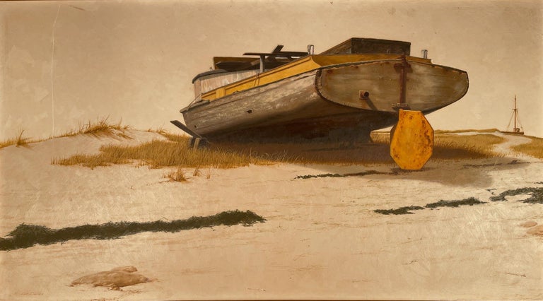 Kenneth Davies - Boat Docked On The Shore For Sale at 1stDibs