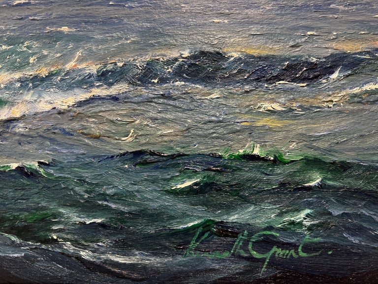 Kenneth Grant - The Cutty Sark Sailing Ship on High Seas, Huge British ...