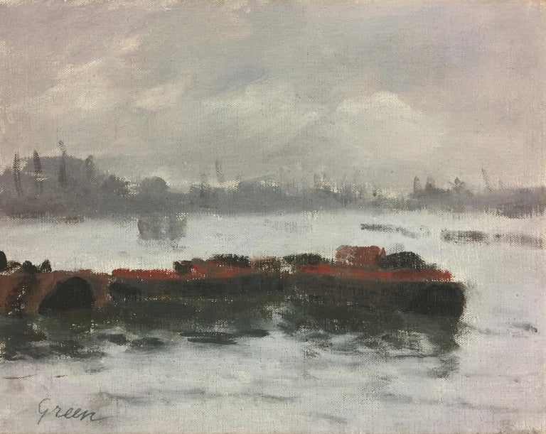 Kenneth Green - Kenneth Green (Australian 1916-1973) Thames Barges at ...