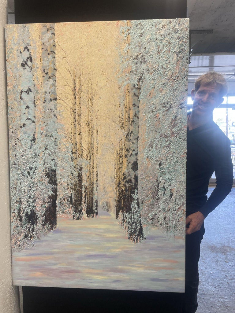 Kenneth Halvorsen - Winter's Dream, Painting, Oil on Canvas For Sale at ...