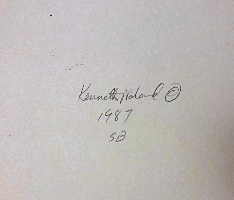 Kenneth Noland - Untitled work on paper For Sale at 1stDibs