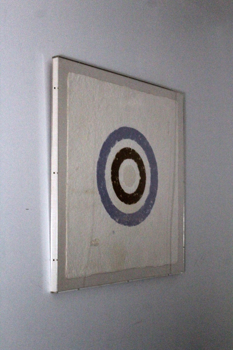 Kenneth Noland Target 1979 Signed Unique Handmade Paper with Colored ...