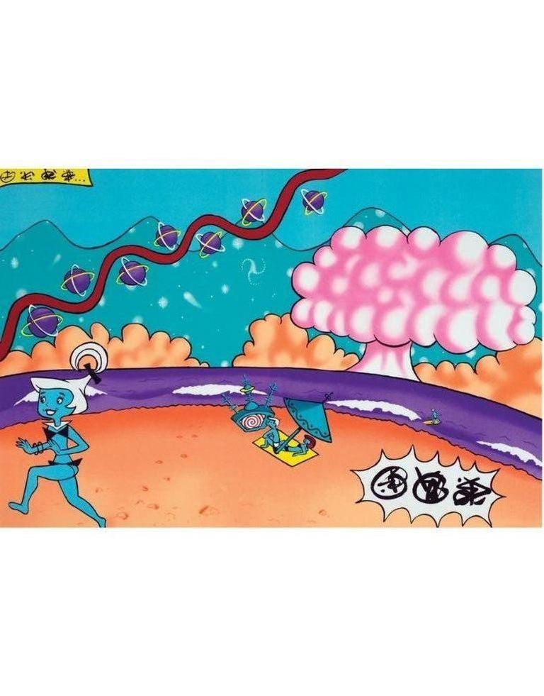 Kenny Scharf - Judy on the Beach For Sale at 1stDibs