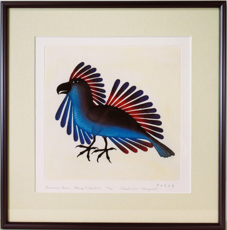 Kenojuak Ashevak - Luminous Raven For Sale at 1stDibs
