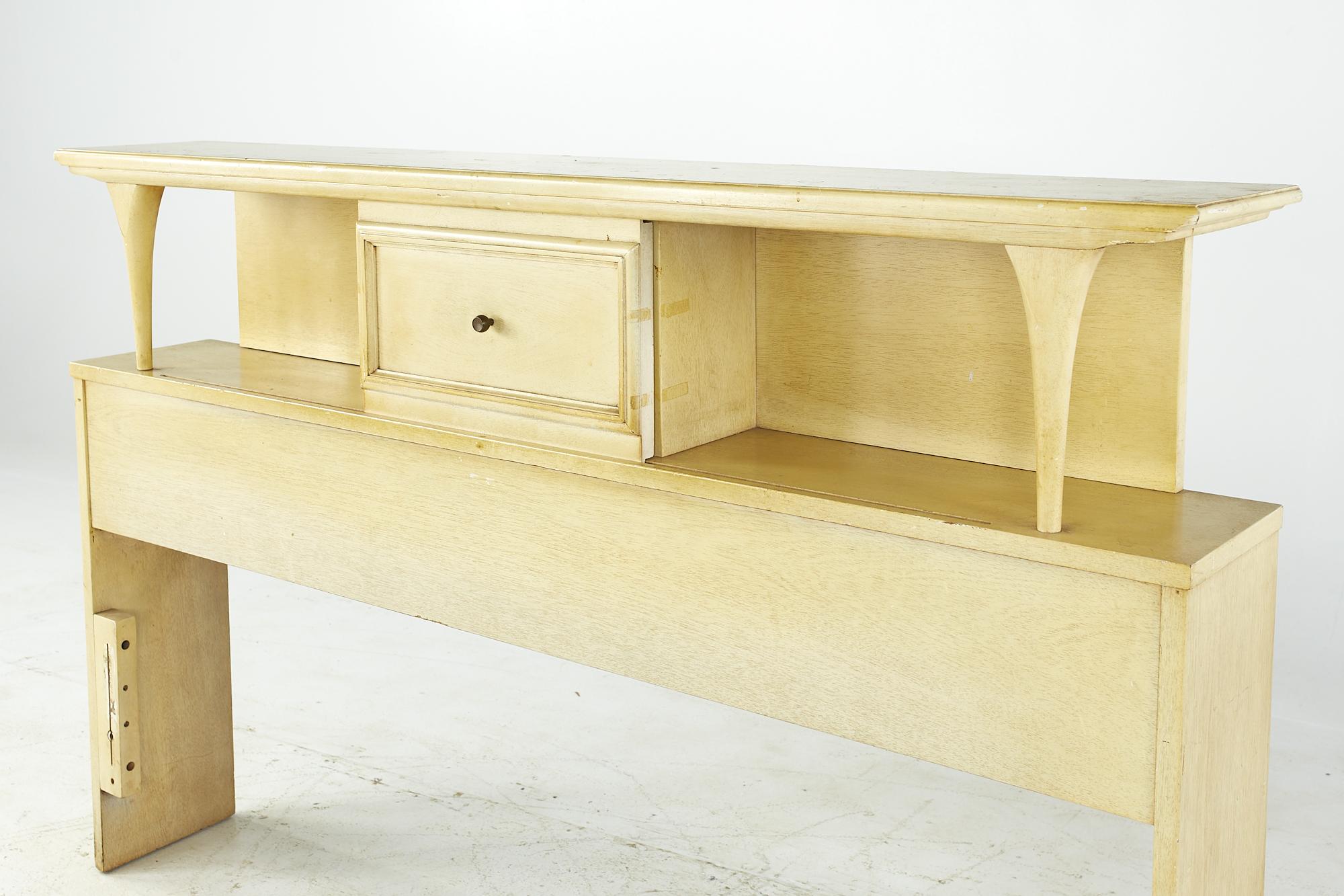 Kent Coffey Continental Midcentury Storage Headboard For Sale at 1stDibs