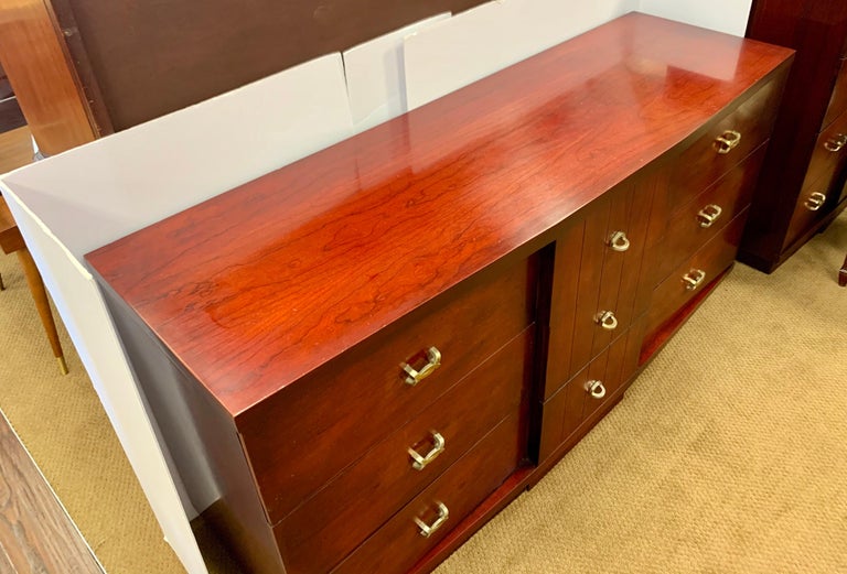Kent Coffey Mid-Century Modern Titan Dresser Chest of Drawers with X ...