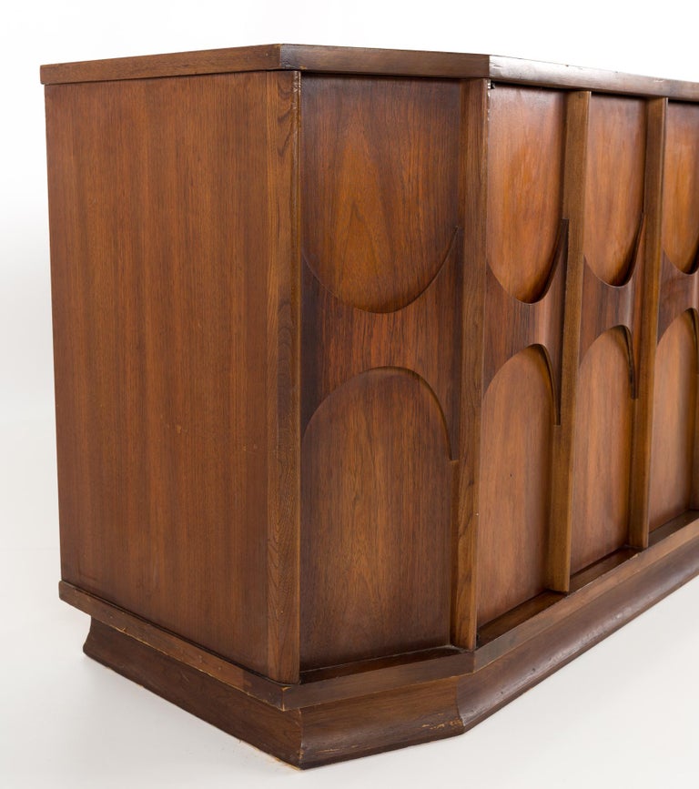 Kent Coffey Perspecta MCM Walnut and Rosewood China Cabinet Sideboard ...