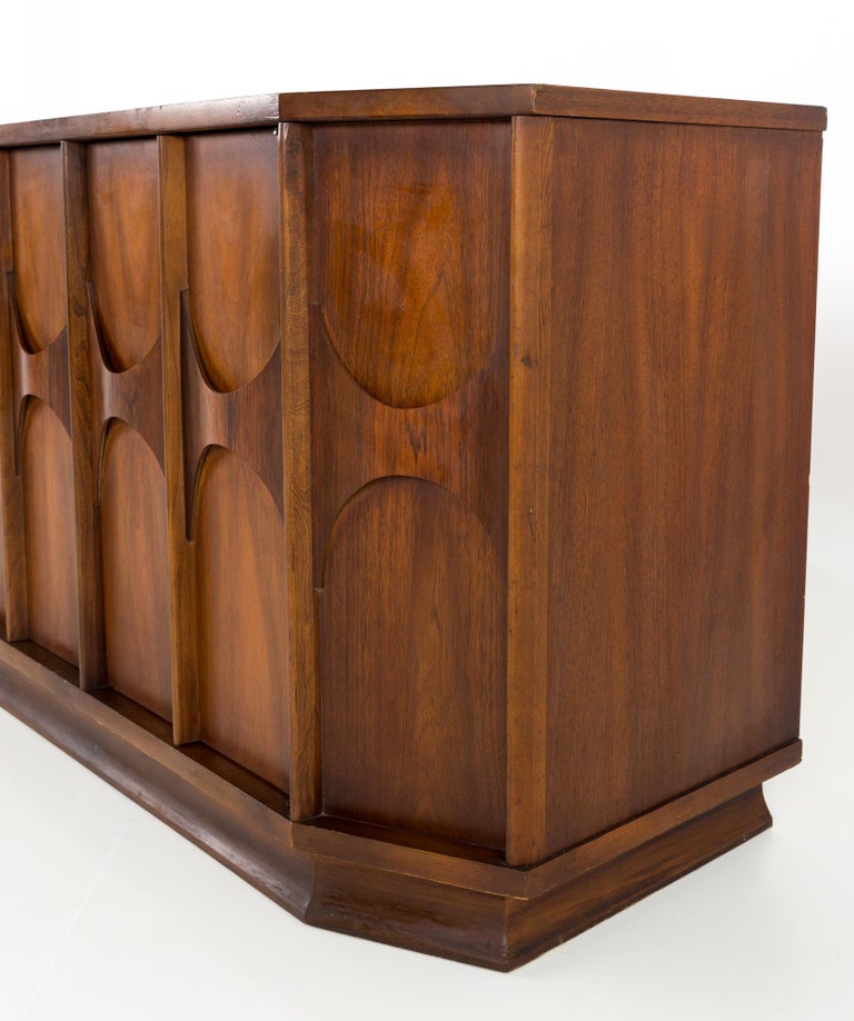 Kent Coffey Perspecta MCM Walnut and Rosewood China Cabinet Sideboard ...