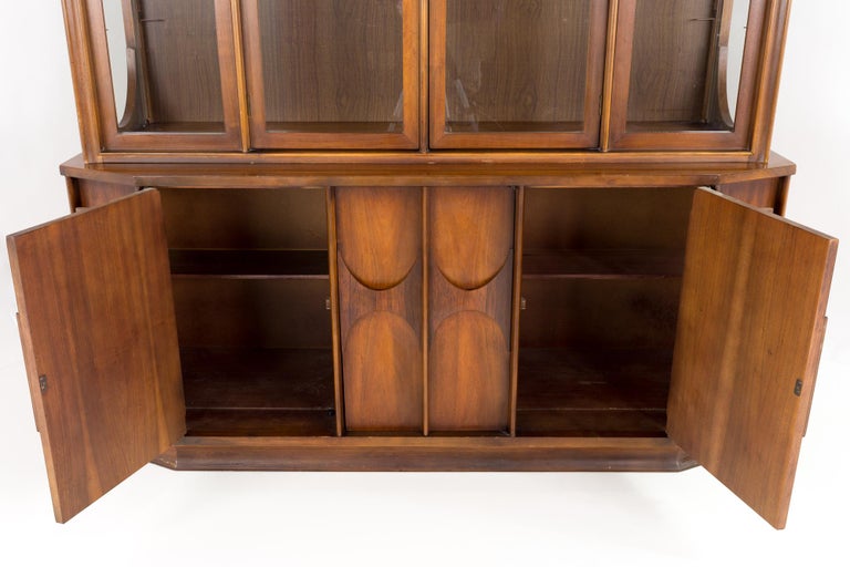 Kent Coffey Perspecta MCM Walnut and Rosewood China Cabinet Sideboard ...