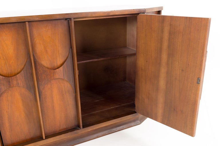 Kent Coffey Perspecta MCM Walnut and Rosewood China Cabinet Sideboard ...