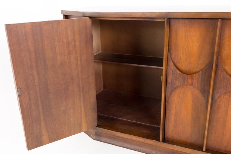 Kent Coffey Perspecta MCM Walnut and Rosewood China Cabinet Sideboard ...