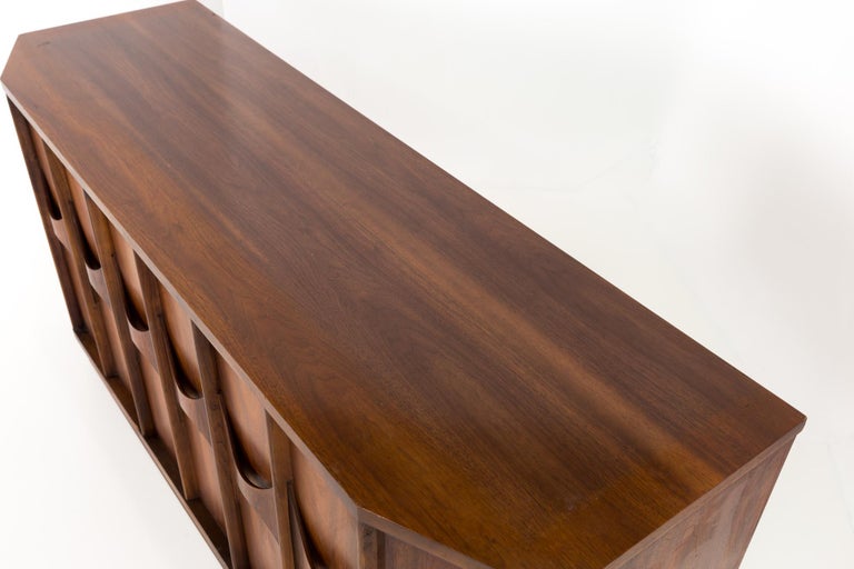 Kent Coffey Perspecta MCM Walnut and Rosewood China Cabinet Sideboard ...