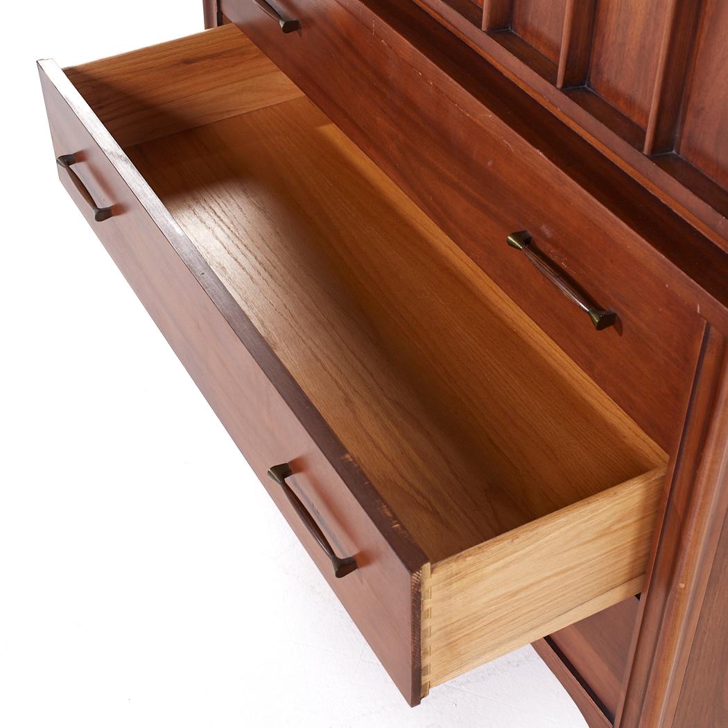 Kent Coffey Perspecta Mid Century Walnut and Rosewood Gentleman's Chest ...