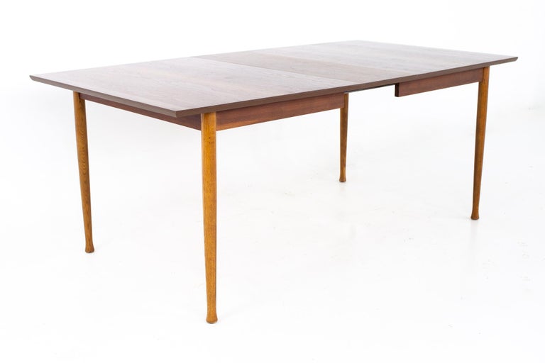 Kent Coffey Perspecta Mid Century Walnut Surfboard Dining Table at 1stDibs