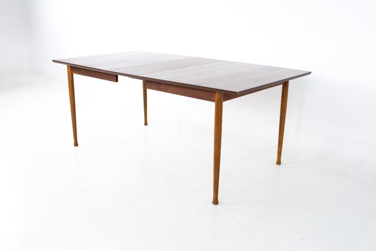 Kent Coffey Perspecta Mid Century Walnut Surfboard Dining Table at 1stDibs