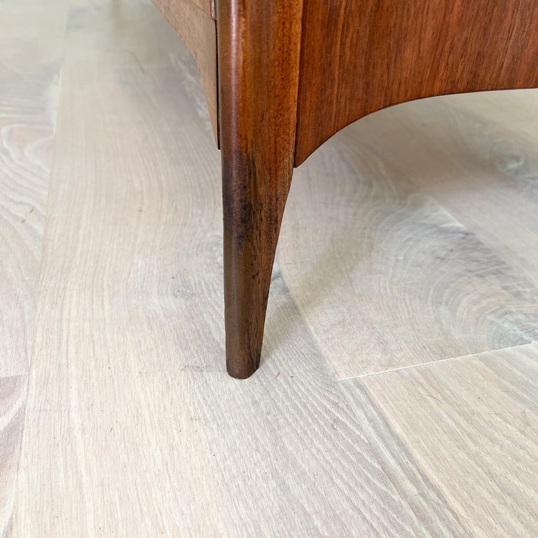 Kent Coffey Perspecta Walnut and Rosewood 12 Drawer Dresser at 1stDibs