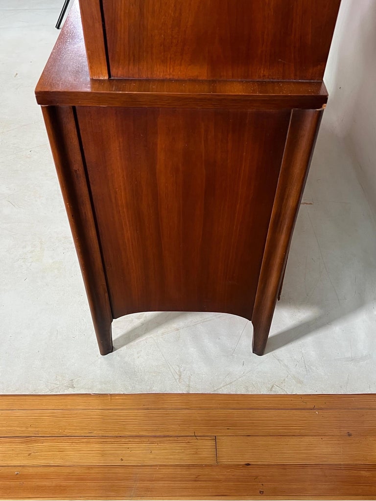 Kent Coffey Perspecta Walnut and Rosewood Hutch at 1stDibs