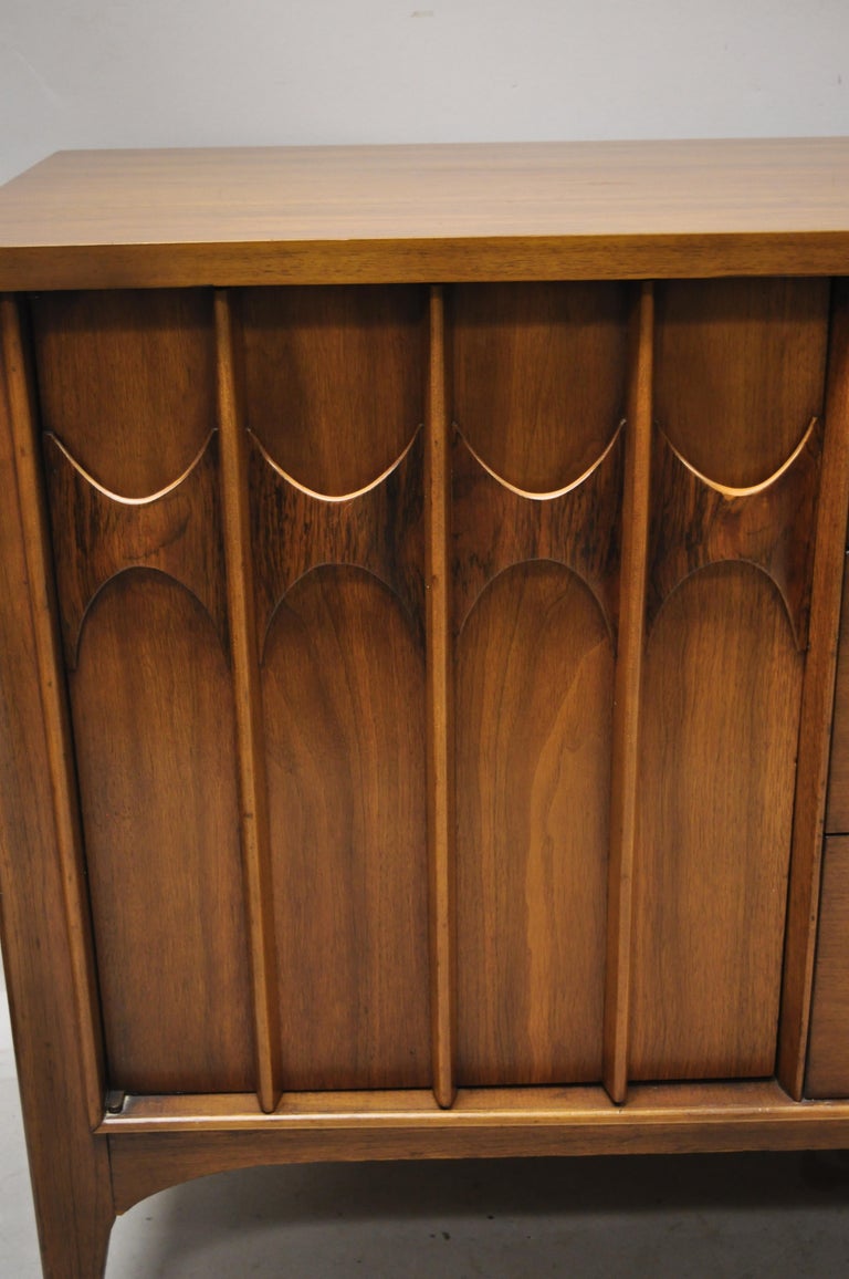 Kent Coffey Perspecta Walnut and Rosewood Credenza Cabinet Buffet ...