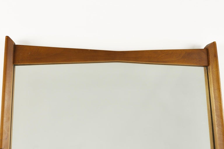 Kent Coffey Tableau Mid Century Walnut Mirror at 1stDibs | kent coffey ...