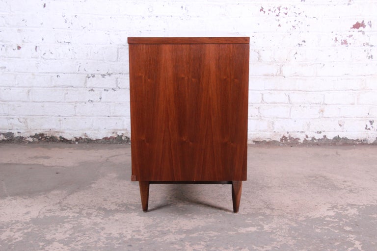 Kent Coffey "The Tableau" Mid-Century Modern Walnut Long Dresser or ...
