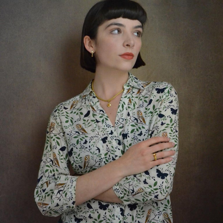 Kent Raible 18 Karat Gold, Diamond, Pink Sapphire Drop Earrings ...