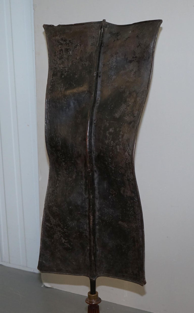 Kenyan African Turkana Leather and Iron Fighting Shield Regency ...