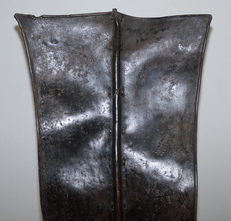 Kenyan African Turkana Leather and Iron Fighting Shield Regency ...