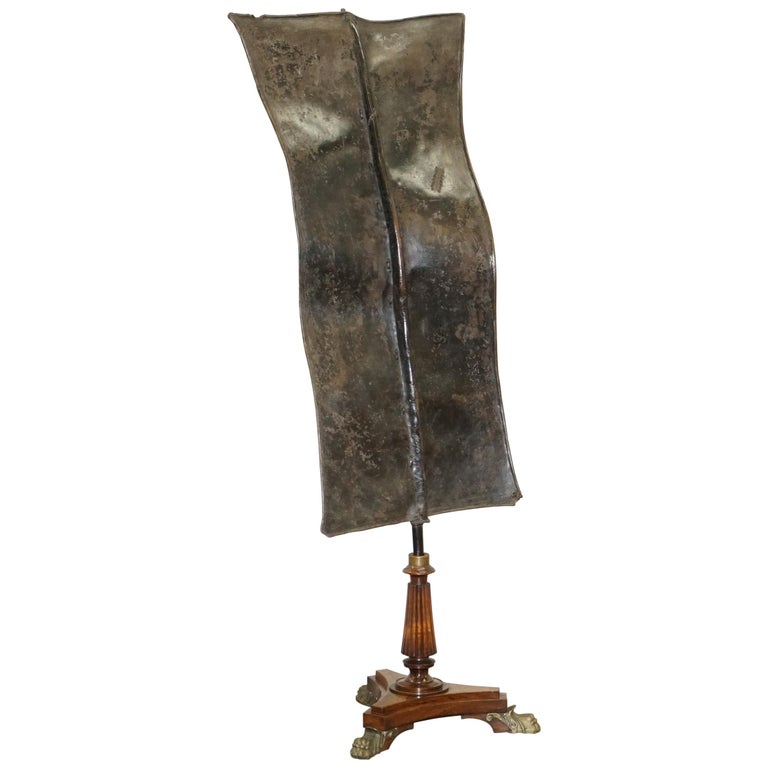 Kenyan African Turkana Leather and Iron Fighting Shield Regency ...