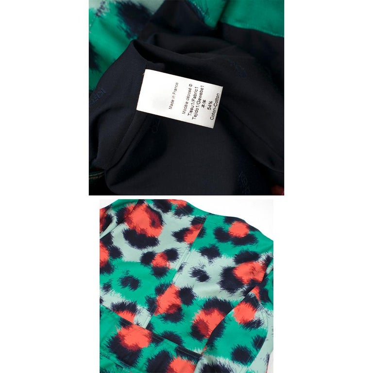 Kenzo Green and Red Leopard Print Coat - Size US 12 at 1stDibs | kenzo ...