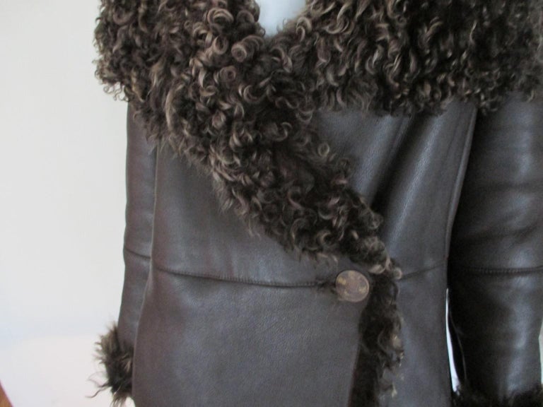 KENZO Jungle Long Lamb Shearling Leather Coat at 1stDibs | kenzo shearling jacket, kenzo jungle coat