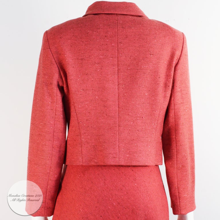 Kenzo Paris Suit 2pc Jacket and Skirt Set Lingonberry Wool Vintage 90s ...