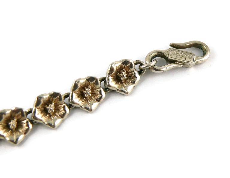 Kenzo Vintage Floral Necklace For Sale at 1stDibs
